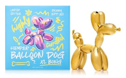 Hemper ''Balloon Dog'' Luxury Golden Bong • Buy Now | Puff Puff Palace