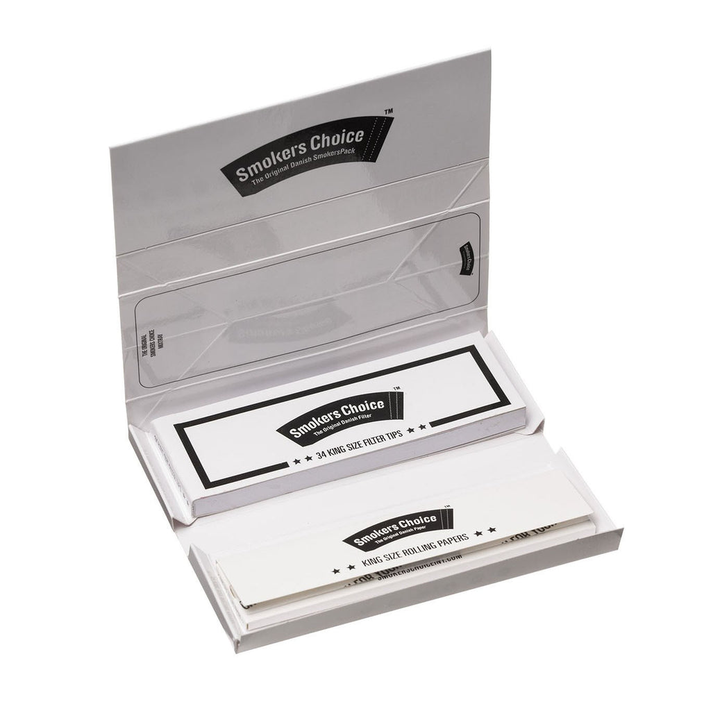 Smokers Choice 'SmokersPack' King Size - White – Puff Puff Palace